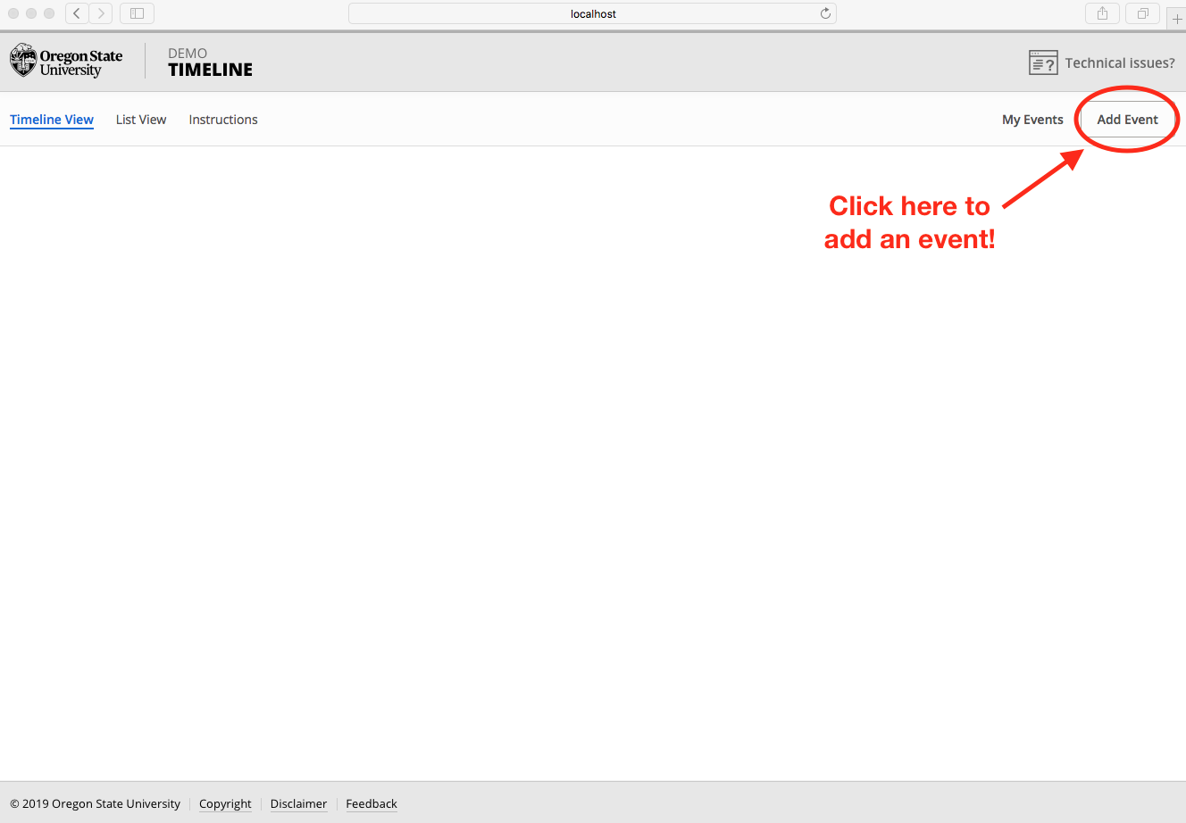 Timeline Instructions | Oregon State University